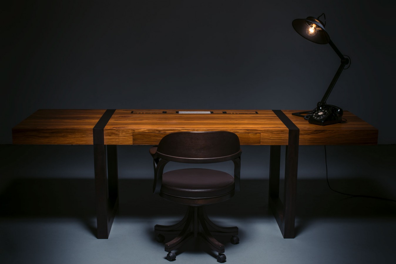 This Hardwood Desk Is Cold, Hard Proof That You've Finally Arrived ...