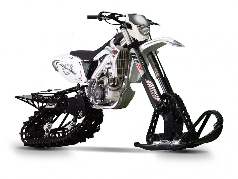 Crush Your Winter Commute in This Crazy Snowmobile-Motorcycle Hybrid ...