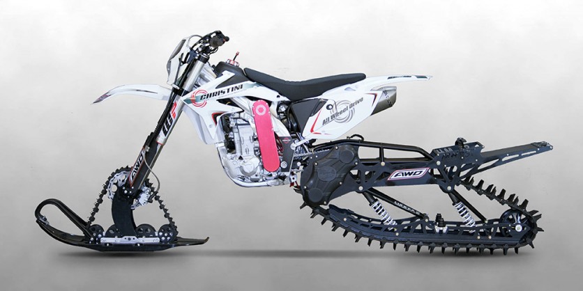 Crush Your Winter Commute in This Crazy Snowmobile-Motorcycle Hybrid ...