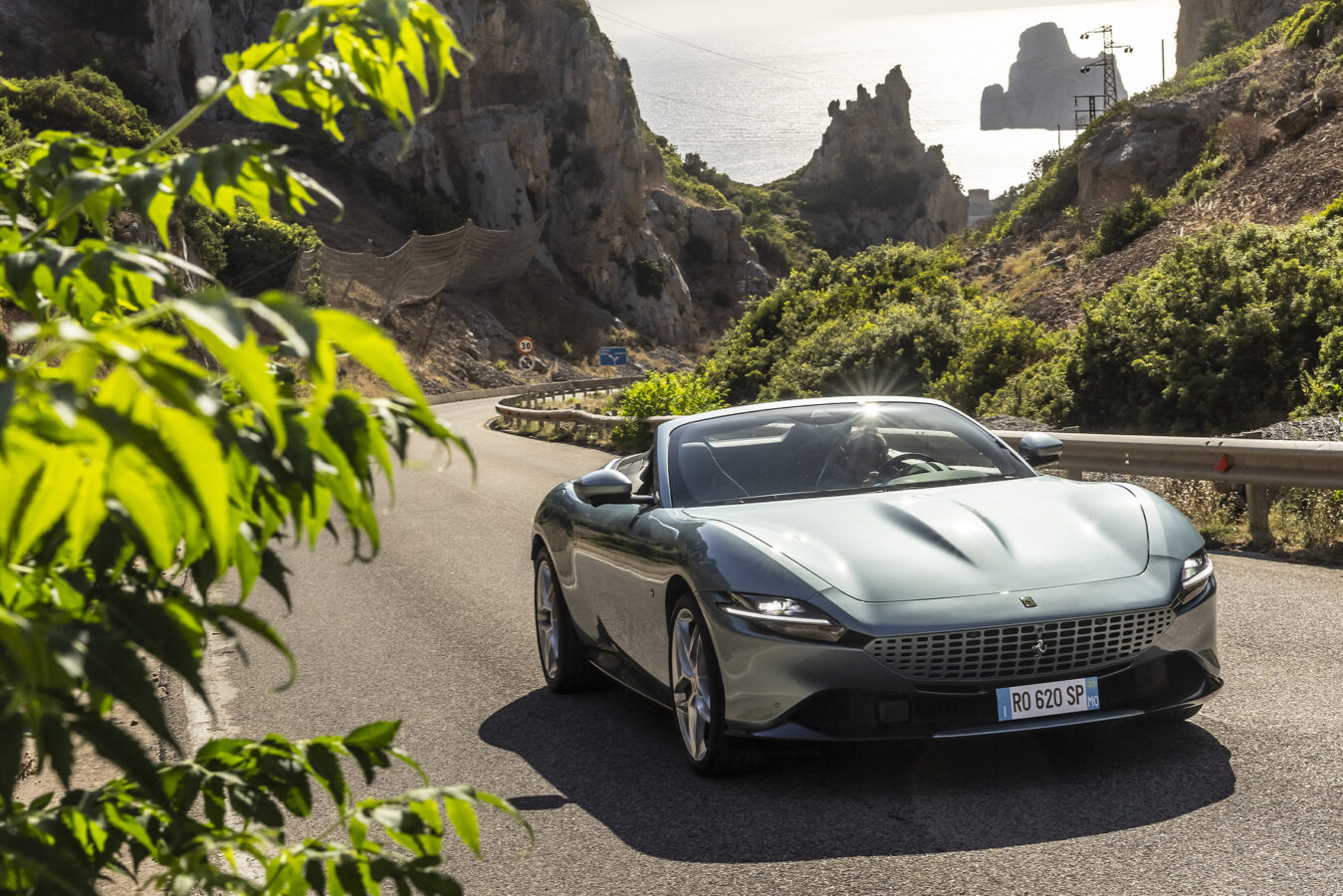 SHARP Drives: Ferrari Roma Spider Skirts Through Sardinia - Sharp Magazine