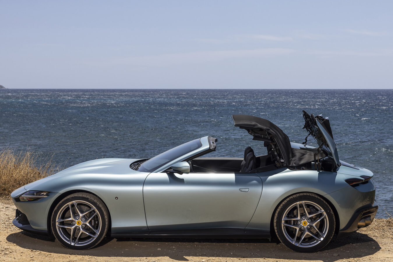 SHARP Drives: Ferrari Roma Spider Skirts Through Sardinia - Sharp Magazine