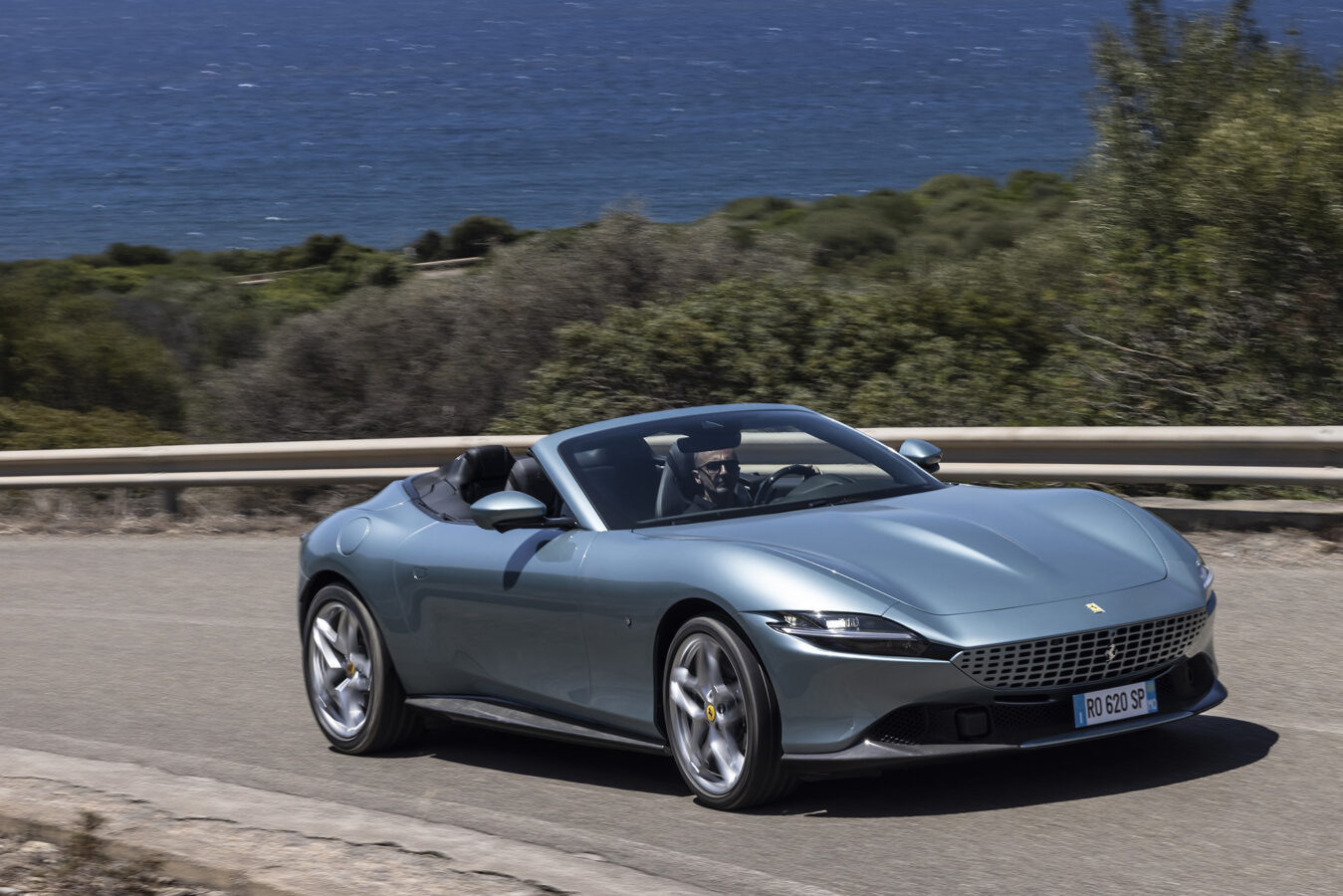 SHARP Drives: Ferrari Roma Spider Skirts Through Sardinia - Sharp Magazine