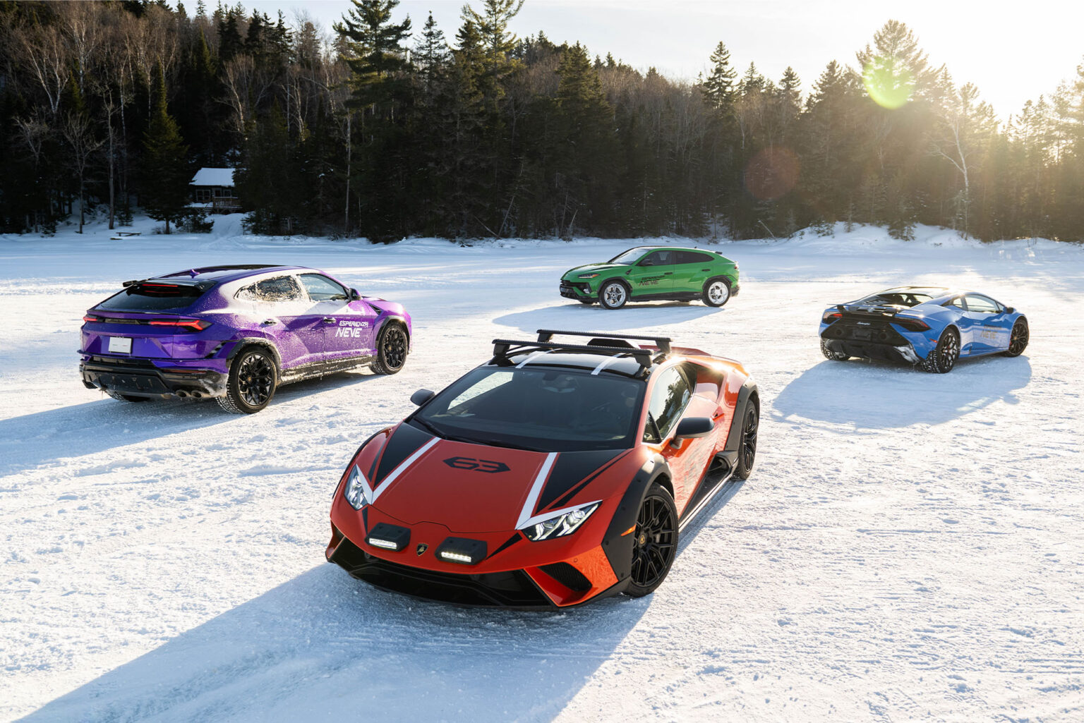 Driving Lamborghinis on a Frozen Lake is The Best Thing Ever - Sharp ...
