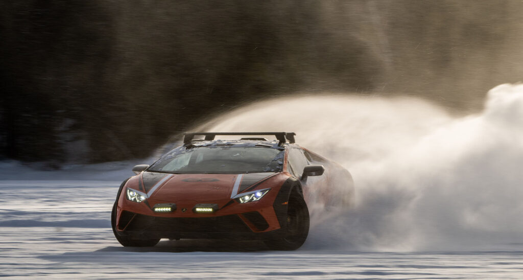 Driving Lamborghinis on a Frozen Lake is The Best Thing Ever - Sharp ...